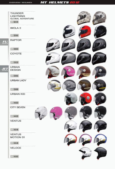 Asia International MT Helmet Catalog